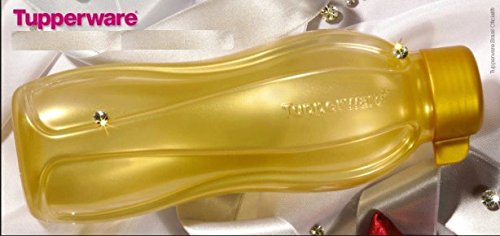 Tupperware Eco Gold Plastic Bottle Set, 500ml, Set of 2, Gold: Amazon ...