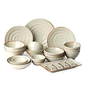 Amazon.com | Buncheong ware, Korean Ceramic Tableware Set(26p) for 4 ...