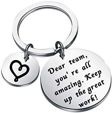 Team Gift Keychain Dear Team You Are All Amazing Team Member ...