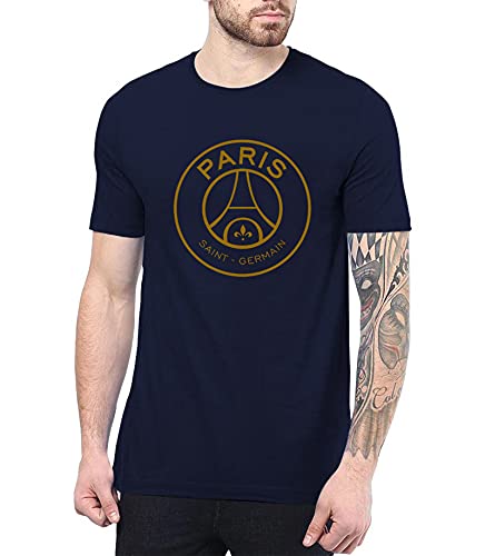 Buy PSG Logo Printed Cotton T Shirt Half Sleeve/PSG Club t-Shirt at ...