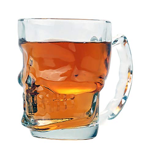 Ebros Gift Day of The Dead Grinning Skull Cranium Shaped Drinking Glass ...