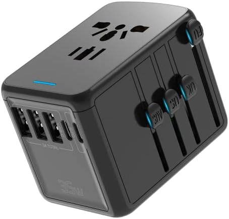 TIKNIA Universal Travel Plug Adapter – PD 35W International European ...