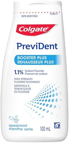 Colgate PreviDent 5000ppm Booster Plus Toothpaste, Spearmint, 100 mL ...