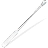 A2Z-DE010 Stainless Steel Double Ended Micro Lab Scoop Spoon Half ...