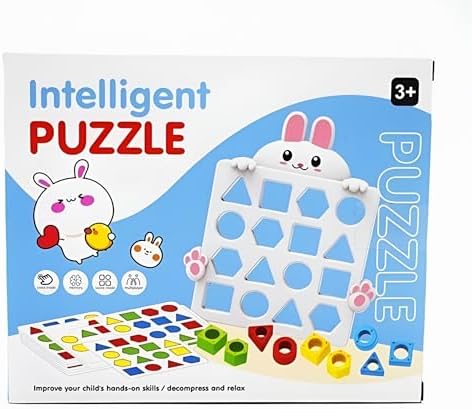 Geometric Shapes Matching Game and Color Matching Sensory Toys Wooden ...