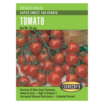 Amazon.com : Burpee Tomato Cherry Super Sweet 100 Hybrid Seed Packet : Vegetable Plants : Garden ...