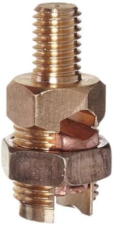 Burndy KC26 Servit Post Mechanical Grounding Connector, 1" Nut Size, 17 ...