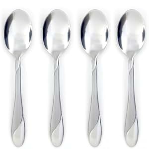 Amazon.com: Cambridge Swirl Sand 4-pc Dinner Teaspoon Set: Kitchen & Dining
