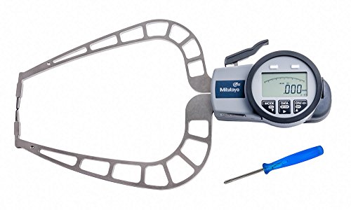 Mitutoyo 209-918 Digimatic Outside Caliper, 6.57"/167mm Throat Depth, 0 to 1.97"/0 to 50mm Range ...