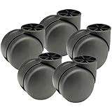 Amazon.com: Steelcase Genuine OEM Hard Floor Soft Casters Set of 5 ...
