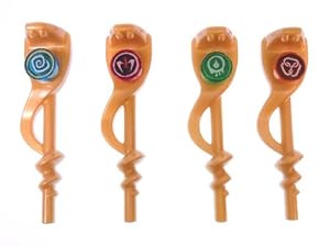 Amazon.com: 4 Lego Ninjago Snake Staff with Jewels: Toys & Games