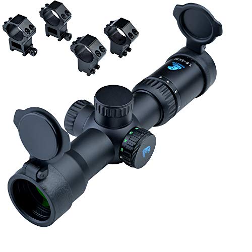 Eye Rifle Scopes Mil Dot Illuminated Reticle Compact Scope 1.5-5X32 ...