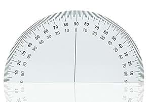 Amazon.com : Forensic Zero Edge Trajectory Protractor, 180 Degree ...