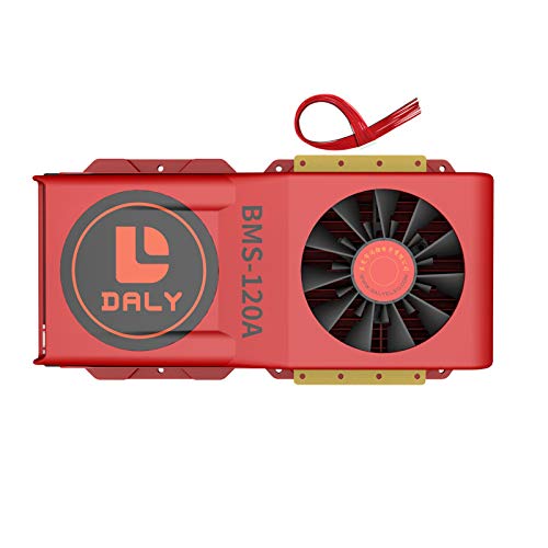 DALY Smart BMS with Bluetooth with UART Cooling Fan 4S 12V 120A LiFePO4 PCB Protection Board ...