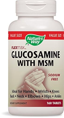 Nature's Way Flexmax Glucosamine Sulfate with MSM Sodium Free, 160 ...