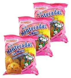Bimbo - Mini Mantecadas Con Nuez - Pecan Mini Muffins - 3 Packs: Amazon ...