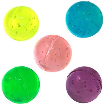 Amazon.com: Glitter Bouncy Balls - 27mm Super Balls - Bulk Pack Of 144 ...