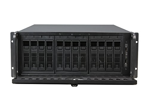 Rosewill 4U Server Chassis/Server Case/Rackmount Case, Metal Rack Mount Computer Case with 12 ...