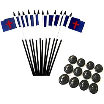 Amazon.com: PACK of 12 4"x6" Italy Miniature Desk & Table Flags, 1 ...