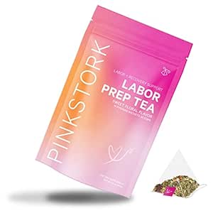 Amazon.com: Pink Stork Labor Prep Tea: Sweet Floral, Red Raspberry Leaf ...
