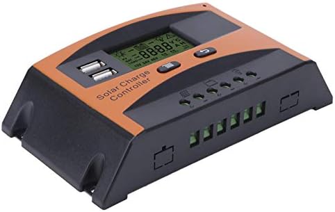 Solar Charge Controller, 12/24V 20A Solar Panel Regulator MPPT Automatic Identification Charge ...