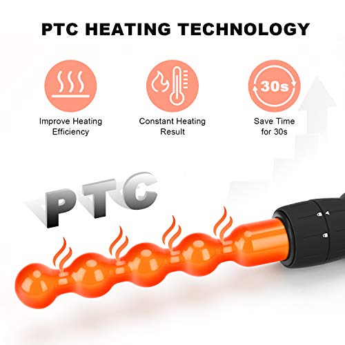 PARWIN PRO BEAUTY 7 in 1 Curling Iron Wand Set,Dual Voltage Curling ...