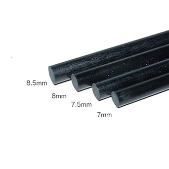 Amazon.com: Carbon Fiber Rods 8mm x 1000mm for Kites, RC Airplanes, and ...