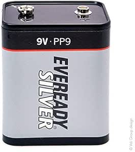 Eveready Silver PP9 Battery 9V 6F100, 276, S306, GP1603S, MN1603, RR9 ...