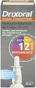Drixoral Nasal Congestion Spray, Soothes and Moisturizes Dry and ...