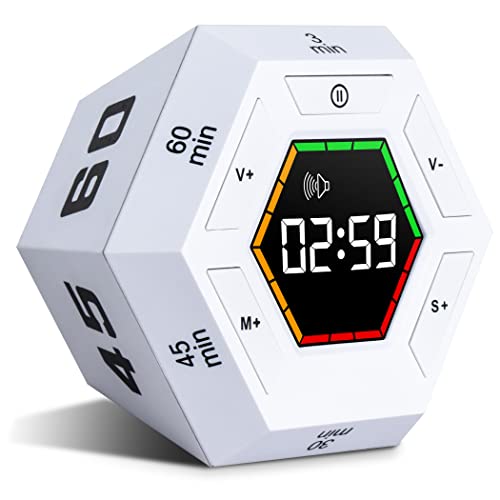 Mua Hexagon Flip Pomodoro Timer Cube,Smart Countdown Kids Visual Timer ...