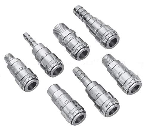 Nitto Kohki Hi Cupla 20PM-NPT Quick Connect Pneumatic Coupler Plug, 1/4" Size, Male, NPT Thread ...