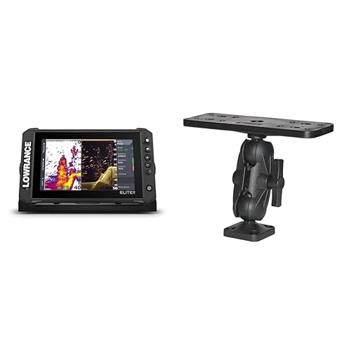Lowrance Elite FS 9 Fish Finder Bundle with Scotty Ball Mount and Plate ...