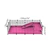C&C Cage for Guinea Pig 4x2 with Lid & Ramp by KAVEE - Pink coroplast ...