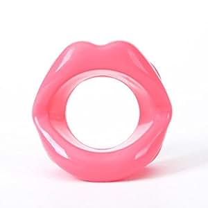 Amazon.com: Onizun - Red Sexy Lips Rubber BDSM Sex Toys Lips Shaped O ...