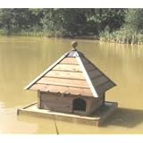 Floating Duck Nest Box, square duck house, nesting coop, waterfowl raft ...