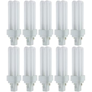 Plusrite 4029 - CFQ13W/G24q/841 - 13 Watt CFL Light Bulb - Compact Fluorescent - 4 Pin G24q-1 ...
