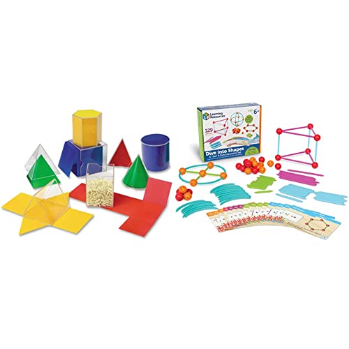 Learning Resources Folding Geometric Shapes, Geometry/Math Helper, 16 ...
