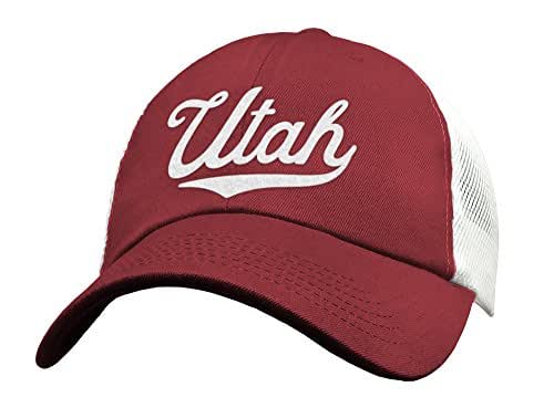 Amazon.com: State of Utah Trucker Hat Baseball Cap - Snapback Mesh Low ...