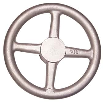 12.00" Dia. X 3", 4 Spoke Straight, Blank, Aluminum, Hand Wheel (1 Each ...