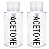 PANA 10oz. (Quantity: 2 Pieces) Acetone Labeled Liquid Push Down Pump ...