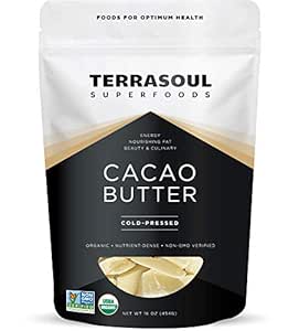 Amazon.com : Terrasoul Superfoods Organic Cacao Butter, 1 Lb - Raw ...