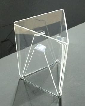 Pack of 10-1/3rd A4 (NOT A4) Multi 3 Sided Menu Holders in Clear ...