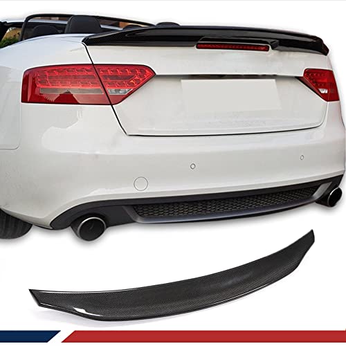 JC SPORTLINE Carbon Fiber Trunk Spoiler for Audi A5 S5 RS5 Convertible ...