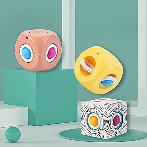menoha Stress Anxiety Pressure Relieving gyro Cube , Silicone Bubble ...