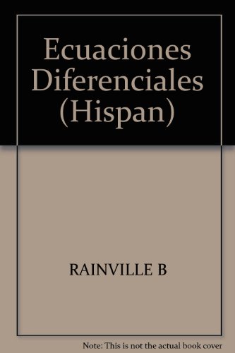 Menorverea Ecuaciones Diferenciales Hispan Ebook RAINVILLE B pdf