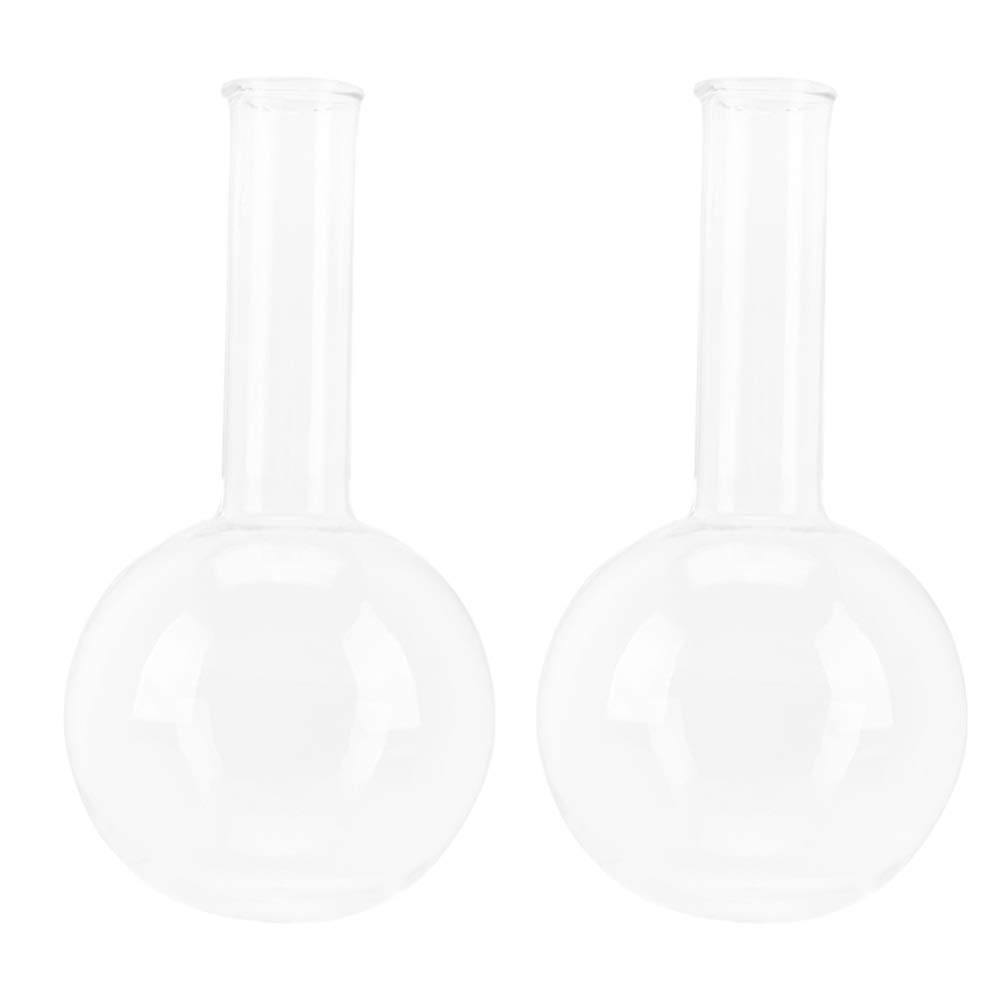 Mua LEDMOMO 2pcs Glass Flask Round Bottom Cone Laboratory Flask Bottle ...
