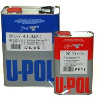 Amazon.com: U-Pol 2892 High Solids Urethane (4.4 VOC) High Solids Spot Repair Urethane Clearcoat ...