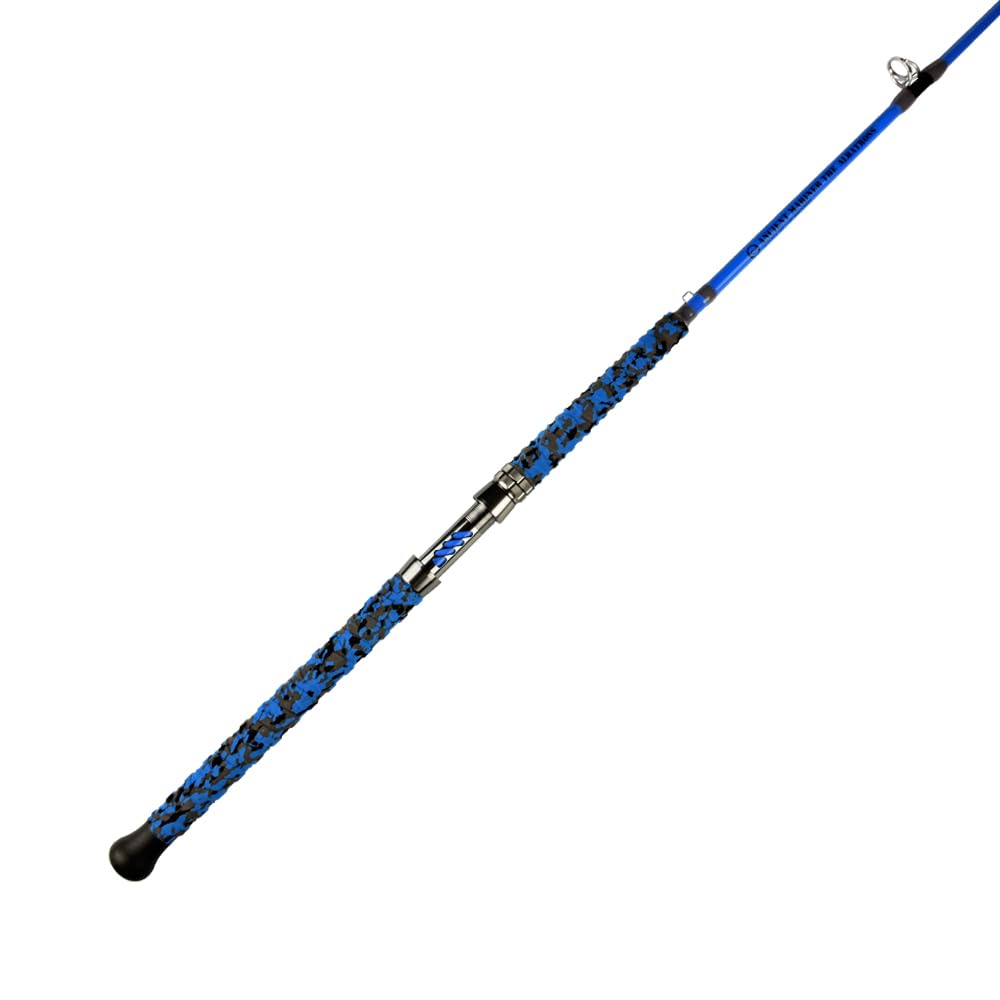 ANCIENT MARINER Catfish Fishing Rods, 7'6" One-Piece Glow with Black ...