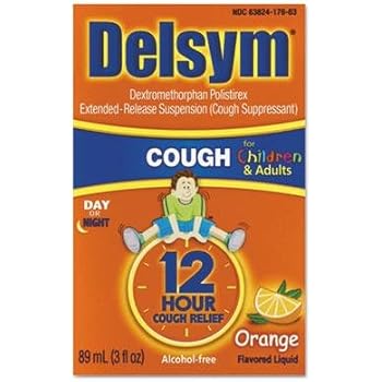 Amazon.com: Delsym Cough Suppressant for Children and Adults, Grape, 3 ...
