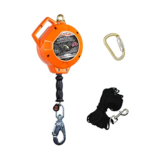 Malta Dynamics Razorback 20' Heavy-Duty Self Retracting Lifeline, Quick ...
